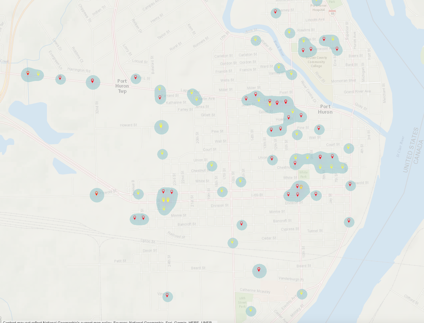 St. Clair County Drug Task Force Releases Incident Map for 2018 ...