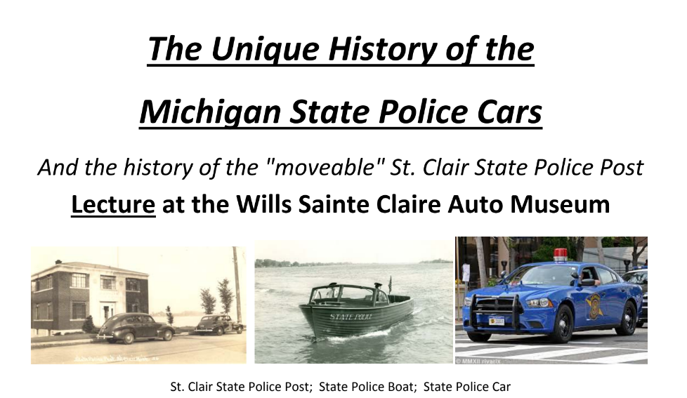 Do you know the history of Michigan State Police Cars?